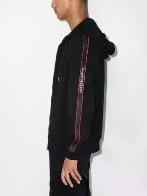 Alexander McQueen Logo Tape Zip-up Hoodie