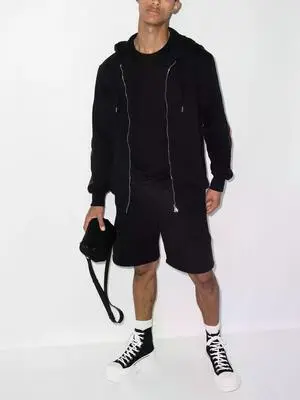 Alexander McQueen Logo Tape Zip-up Hoodie