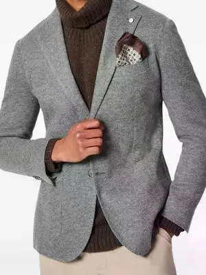 L.B.M. 1911 Single-breasted Jersey Jacket - Grey