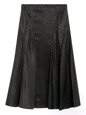 Fendi Ff-jacquard Midi Skirt