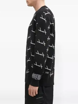 Ksubi Signature Pattern Crew Neck Sweater