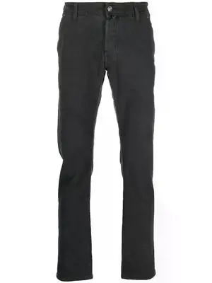 Jacob Cohen Dark Wash Straight-leg Trousers - Grey