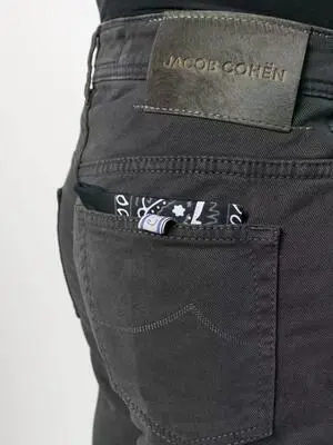 Jacob Cohen Dark Wash Straight-leg Trousers - Grey