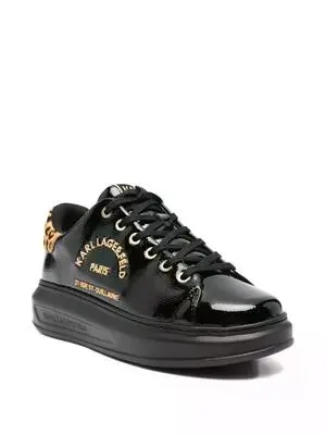 Karl Lagerfeld Leopard Print Heel Sneakers
