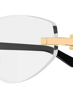 Cartier Geometric-frame Rimless Glasses - Gold