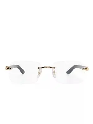 Cartier Elongated C Glasses - Gold