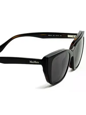 Max Mara Cat-eye Frame Tinted Sunglasses - Black