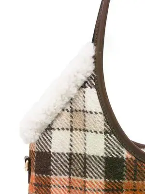 Miu Miu Ivy Tartan Tote Bag