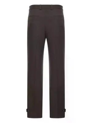 Gucci Buttoned Wool Pants - Brown