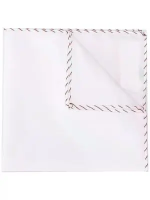 Brunello Cucinelli Stitch Detail Pocket Square