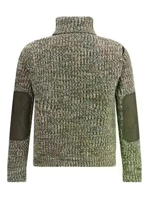 Moncler Zip Pocket Elbow Patch Sweater