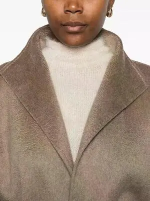 Max Mara Hooded Belted Cashmere Coat