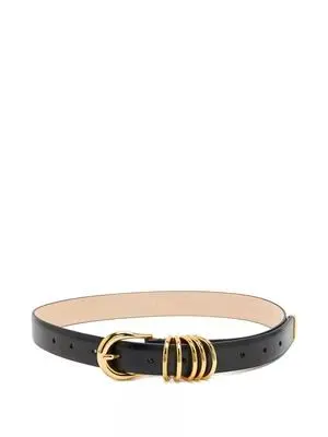 DEHANCHE Leather Belt - Black