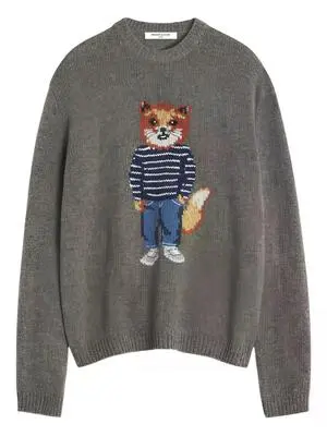 Maison Kitsuné Fox Graphic Crewneck Sweater