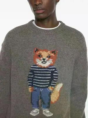 Maison Kitsuné Fox Graphic Crewneck Sweater