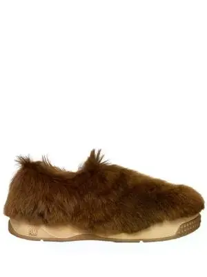 AMI Paris Long Hairs 1509 Mule Sneakers - Brown