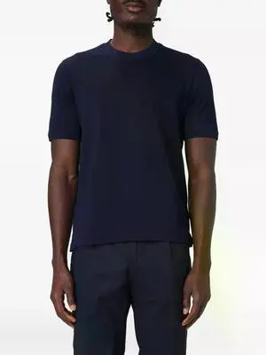 ZANONE Short-sleeves Cotton T-shirt - Blue