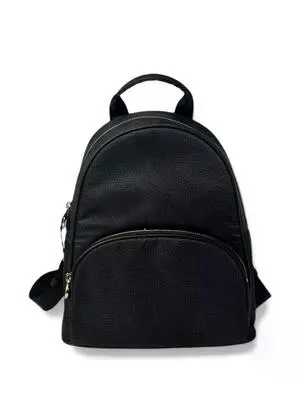 Borbonese Medium Zipped Backpack - Black