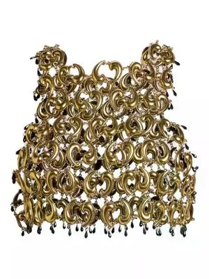 Etro Paisley Chain Crop Top - Neutrals