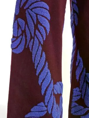 TEMPERLEY LONDON Rope-knit Wide-leg Trousers - Red