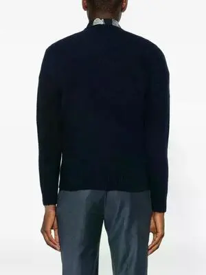 DRUMOHR Cashmere Crew Neck Sweater - Blue
