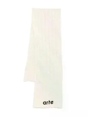 ARTE ANTWERP Cable-knit Scarf Neutrals