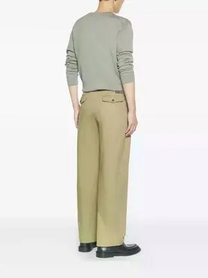 Maison Kitsuné Fox Head Crew Neck Sweater - Green