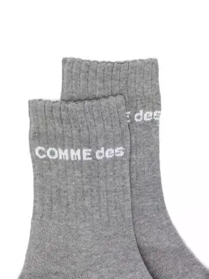 Comme Des Garçons Logo Detail Socks