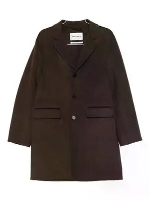 AMARANTO Single-breasted Coat - Brown