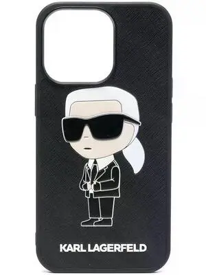 Karl Lagerfeld Ikon 2.0 Karl Iphone 14 Case - Black