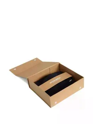 Woolrich Wool-blend Beanie And Scarf Set - Black