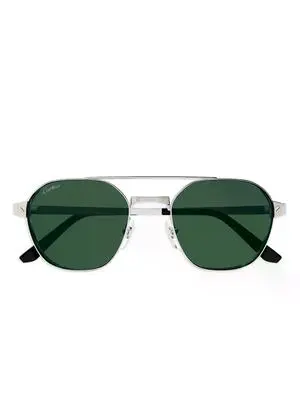Cartier Pilot-frame Sunglasses - Silver