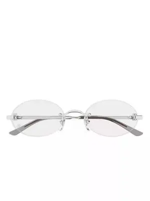 Cartier Oval-frame Eyeglasses - Silver