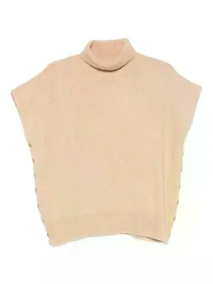 A TENTATIVE ATELIER Roll-neck Short Sleeve Sweater