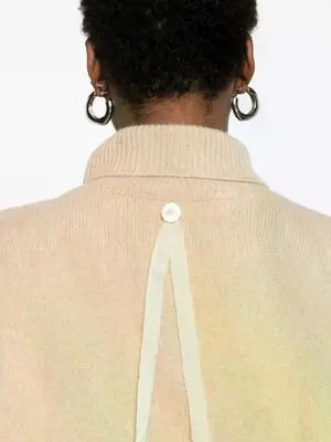 A TENTATIVE ATELIER Roll-neck Short Sleeve Sweater