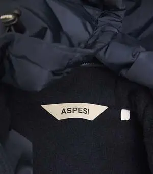 Aspesi Wool Hooded Jacket - Navy