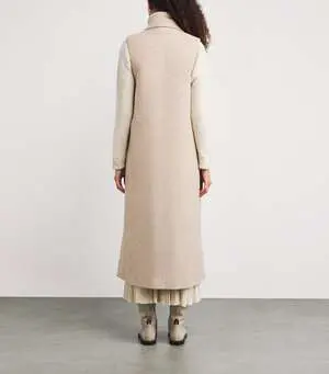 Eleventy Sleeveless Woven Coat