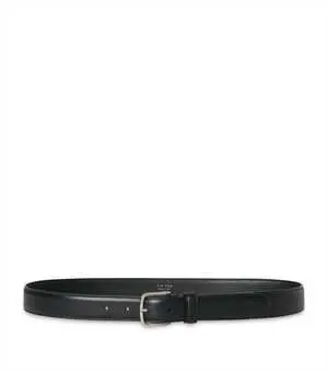 THE ROW Classic Leather Belt - Black