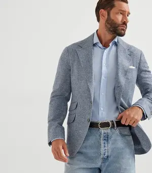 Brunello Cucinelli Silk-wool-cashmere Deconstructed Blazer