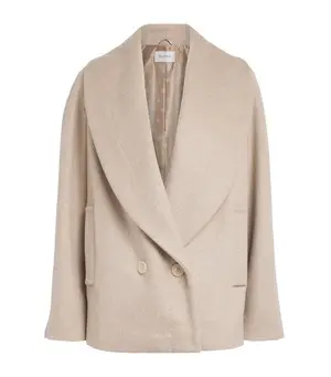 Max Mara Wool Shawl-collar Oversized Jacket