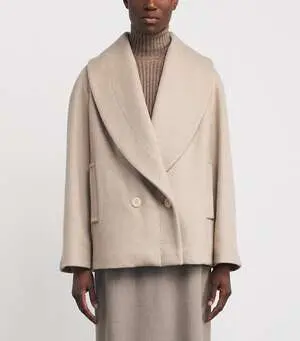 Max Mara Wool Shawl-collar Oversized Jacket