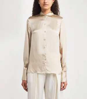 Eleventy Silk Button-up Shirt