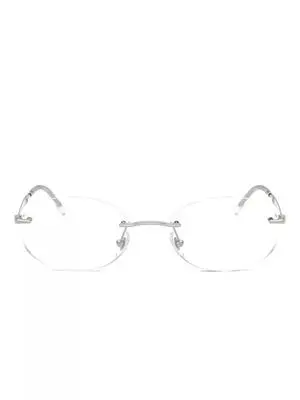 Ray-ban Oval-frame Eyeglasses - Grey