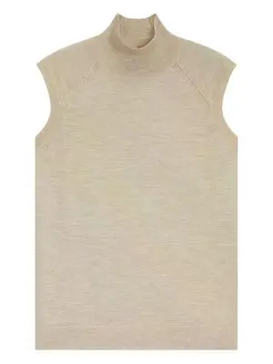 BOSS High-neck Sleeveless Top