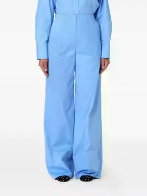 MSGM High-waisted Wide Leg Trousers