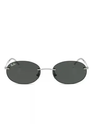 Ray-ban Oval-Frame Sunglasses Silver