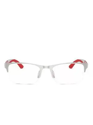 Ray-ban Rb7551 Rectangle Eyeglasses - Silver
