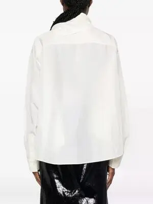 Carven Silk Tie Blouse
