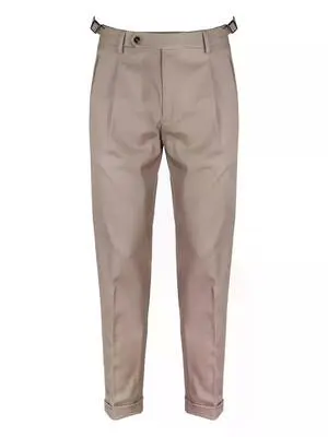 BERWICH Pleated Turn-up Trousers