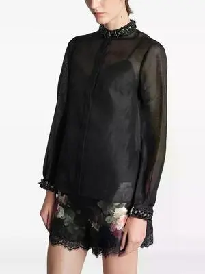 Zimmermann Embellished Collar Blouse